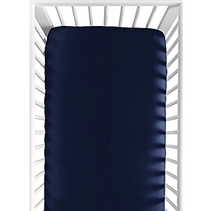 Fitted Crib Sheet for Anchors Away Baby/Toddler Bedding - Navy Blue