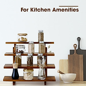 Tidita Acacia Cupcake Display Stand - Display Stand for Vendors - Wood Cupcake Stands for Dessert - Wooden Display Shelves - Farmhouse Table Cake Stand for 24 Cupcakes Decorative ( Acacia Wood )