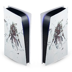 Head Case Designs Officially Licensed Assassin's Creed Connor III Graphics Matte Vinyl Faceplate Sticker Gaming Skin Decal Cover Compatible With Sony PlayStation 5 PS5 Digital Edition Console