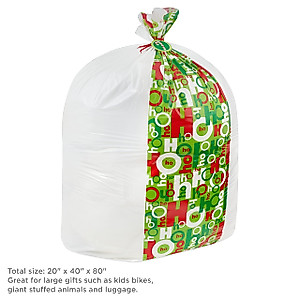 Hallmark Jumbo Christmas Gift Bag (Snowflake) (5XGB1824), 56" long x 36" wide