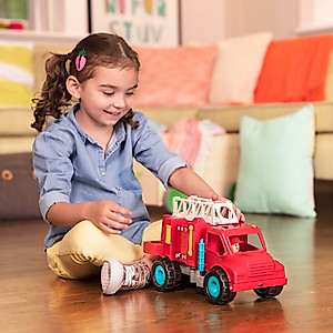 Battat – Toy Fire Truck & Figures – Classic Toddler Trucks – Red Fire Engine Toy – Soft Rubber Wheels – 18 Months + – Fire Engine