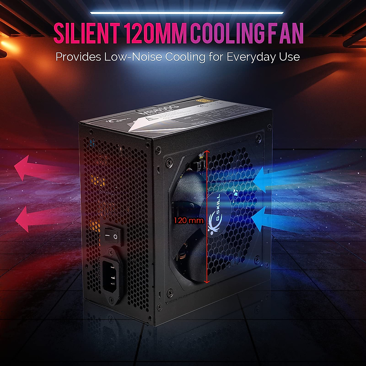 G.Skill MB850G PSU, 80 Plus Gold, Fully Modular ATX Power Supply 850 Watt, Compact 140mm Size, 120mm Cooling Fan, Gaming Computer Power Supply