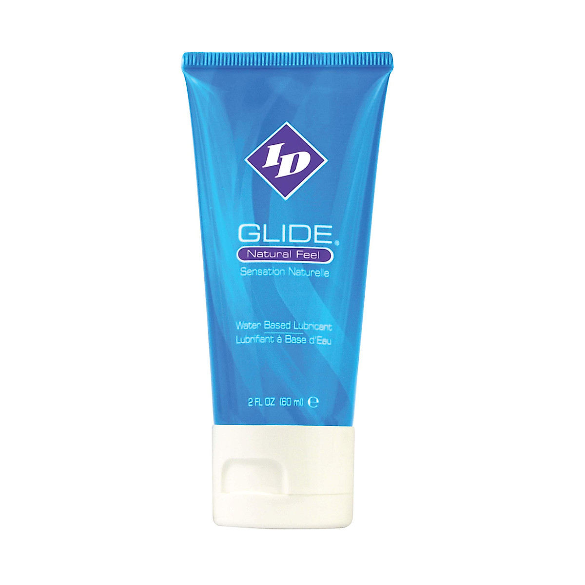 ID Glide Personal Lubricant, Natural Feel Water Based Lube, 2 Fl Oz Tube