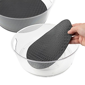 Spectrum Hexa Large Lazy Susan - Set of 2 - Revolving Storage Tray for Refrigerator, Pantry, Cabinet, Table, & Shelf Organization/Perfect for Spices, Condiments, Produce, & More