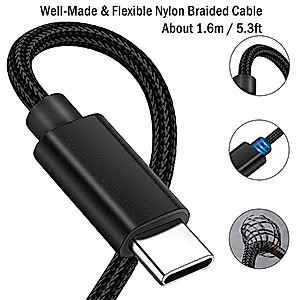 USB C to Slim Tip Charging Cable for Acer Chromebook 11 13 14 15 R11 CB3 CB5 C740 C720 C720p C738T C731 CB3-532 CB3-131 CB3-111 CB3-531 CB5-571 CB5-311 CB5-132T