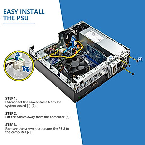 POINWER H240AS-01 H240AS-00 L240AS-00 2TXYM 3WN11 240W Optiplex 7010 SFF Power Supply for Dell Optiplex 390 790 960 990 3010 9010 Small Form Factor Systems CCCVC 3RK5T ac240as-00 D240ES-00