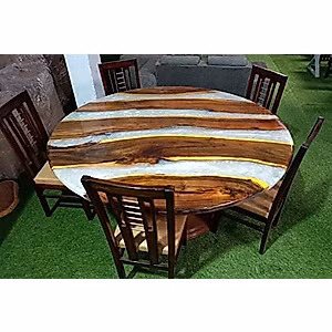 Epoxy Table, Live Edge Wooden Table, Epoxy Resin River Table, Natural Wood,Dining table, Natural Epoxy Table, Resin Table