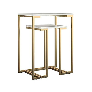 CosmoLiving Cosmopolitan Camila Laptop Desk, White Nesting Tables