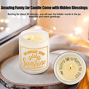 Friendship Gift - Best Friend Unique Gifts for Women - Birthday Gifts for Friends Female - Thinking of You Gifts for Women Mothers Daughter, Get Well Soon Gifts, Cheer Up Gift, Scented Candle Gifts