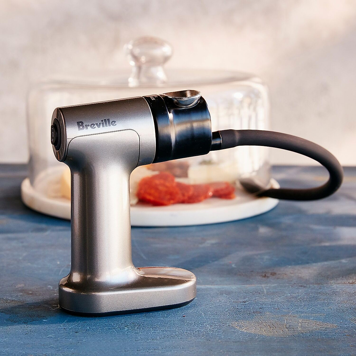 Breville BSM600SIL Smoking Gun Food Smoker, Silver