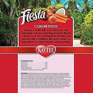 Kaytee Fiesta Conure Pet Bird Food, 4.5 Pound