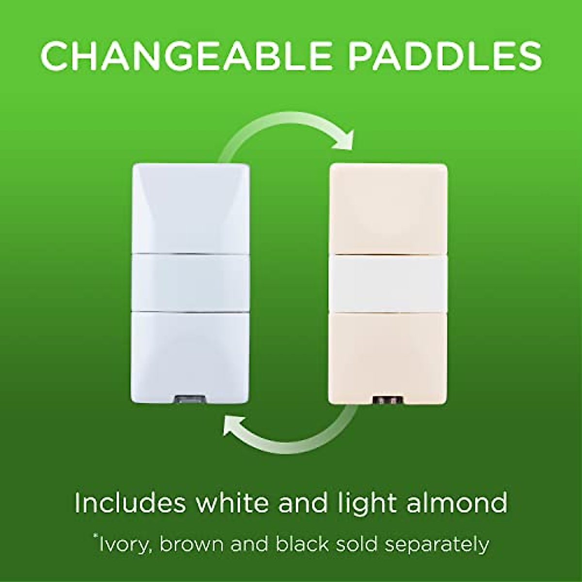 Enbrighten Z-Wave Plus Smart Motion Sensor Light Switch, On/Off, Vacancy / Occupancy Sensor, Includes White and Lt. Almond, Zwave Hub Required, Works with SmartThings, Wink, and Alexa, 26931