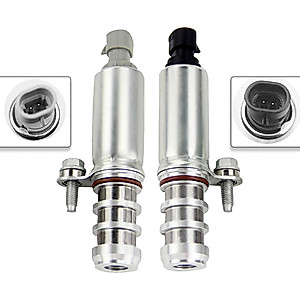 Pair Intake & Exhaust Camshaft Position Actuator Solenoid Valve Kit for Chevy Captiva Cobalt Equinox HHR Impala Malibu GMC Terrain Pontiac G5 Saturn Vue Buick Regal 2.0 2.2 2.4L 12655420 12655421