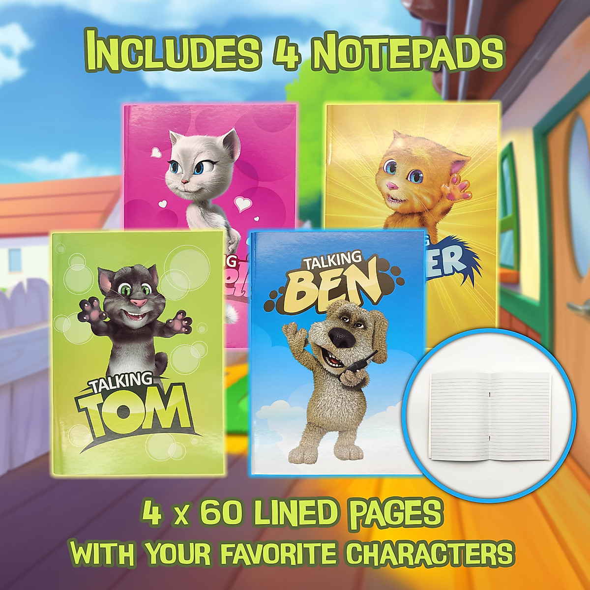 Talking Tom and Friends Ultimate Gift Set - Includes Angela 10 Inch Plush Toy, Stationary Set, Backpack & Roller Case