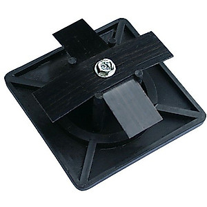 Deltech Manufacturing 3" Square Light Pole Top Cap- Black Plastic