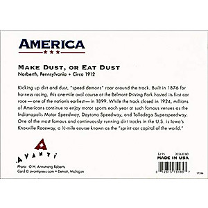 Auto Race On Dirt Track - Avanti America Collection Birthday Card