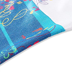 HOZIY Girls Gymnastics Leotards with Shorts for Toddlers 4t 5t Kids Leo Aqua Blue Navy Tumbling Outfits Dance Clothing Clothes Apparel Cat Floral Cartoon Bodysuits White