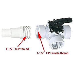 Amptyhub SPX1091Z7 SPX1091Z4 Combo Hose Adapter Replacement for Hayward Wide Mouth Skimmer and Chlorine Feeder (6 Pack)