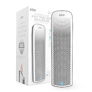 Pure Enrichment ENERGY STAR-Rated True HEPA Elite Air Purifier with Smart Air Quality Monitor for Large Rooms