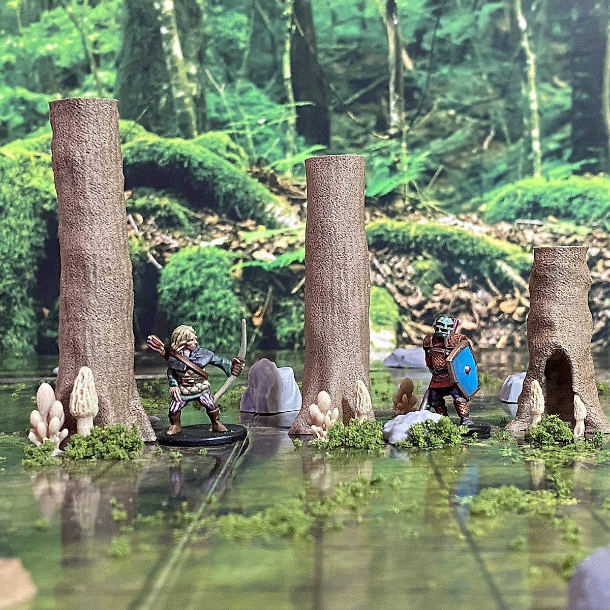 Extruded Gaming Rosewood Trees Set 2