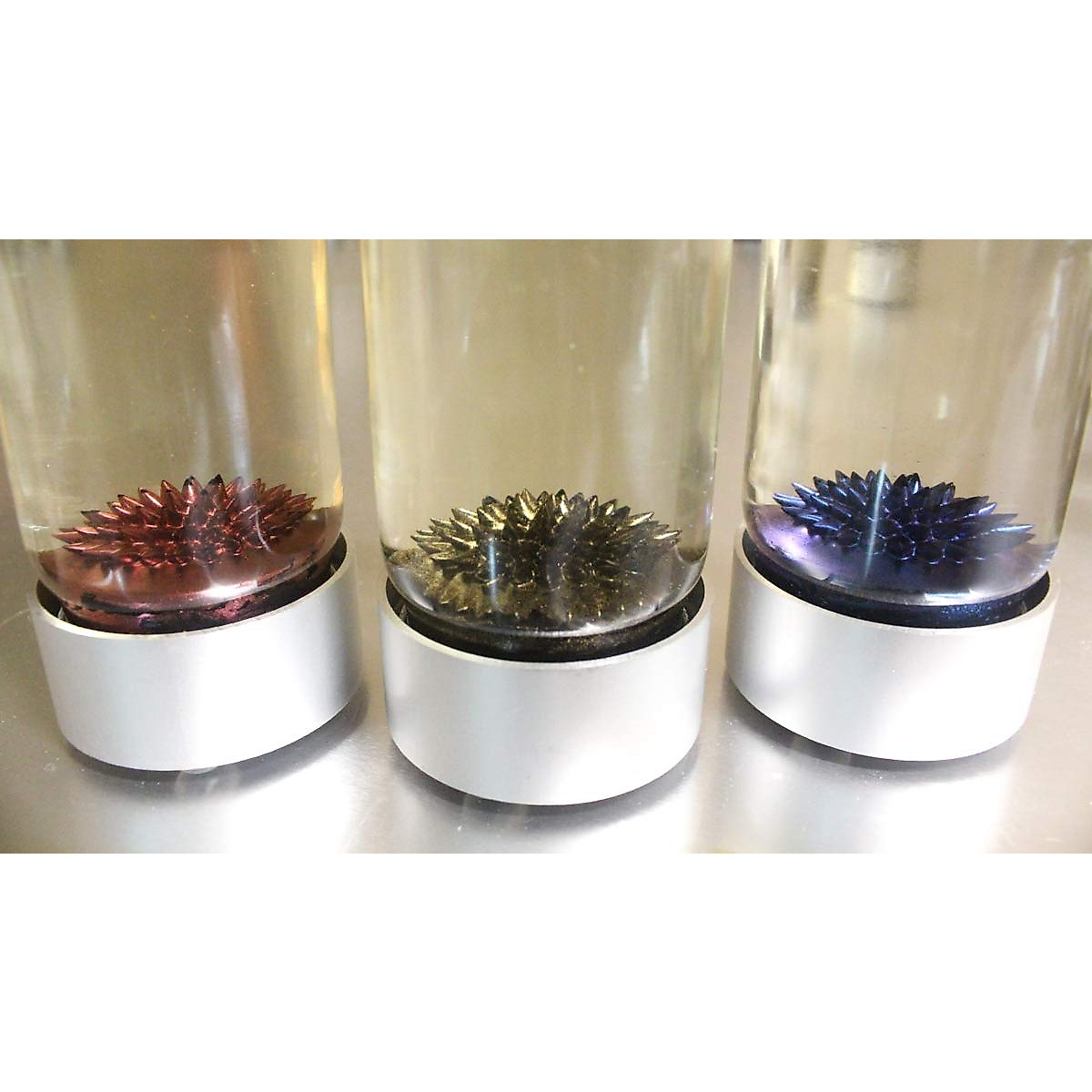 Spike Ferrofluid in a Bottle Magnetic Liquid Sculpture Educational Display Executive Desk Toy