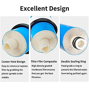 Home Kitchen Reverse Osmosis 75GPD RO Membrane Replacement Water System Filter Purifier Water Drinking Treatment