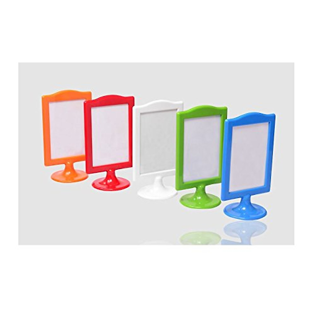 4 Pack Self Standing Red Photo Frame,Each Frame Holds 2 Pictures,Sign Holder 4x6"Pedestal Photo Frame with Inserts & Base,2 Sided Frame for Vertical Display Postcards,Tickets,Family Photo Frame