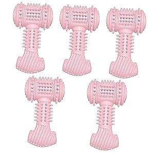 balacoo 5pcs Dog Toy Dog Squeaky Toys Dental Dog Rubber Dog Accessories for Small Dogs Small Dog Accessories Dog Chew Toys Dog Teeth Cleaning Toy Pet Chew Toys TPR Dog Supplies Puppy