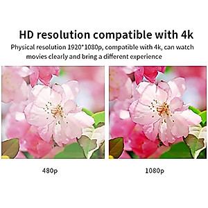 VIBY S350 Mini Dlp Projector Smart Tv Android 9.0 Pico Protable 1080p Outdoor 4k Cinema for Smartphone (Color : D)