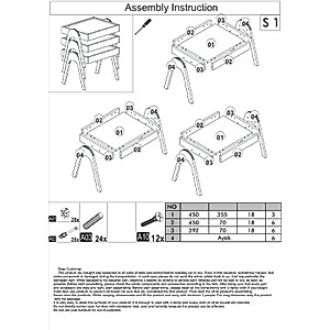 Module-US Roma Coffee Table, Nesting Tables Set of 3 Side Table, Living Room Tables, Console Table, Coffee Tables, Sofa Table, Modern Coffee Table, Coffee Table Set