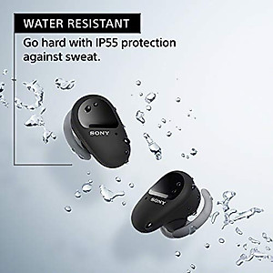 Sony WF-SP800N Truly Wireless Sports In-Ear Noise Canceling Headphones with Mic for Phone Call and Alexa Voice Control, Blue
