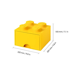 LEGO Brick Drawer 4 Bright Yellow