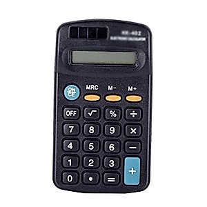 XWWDP 8 Digit Portable Calculator Large Buttons Financial Business Accounting Tool for Office School (Color : Black, Size : 12cm X 8cm X 3cm)
