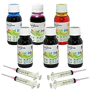 Trinity 600ml Refill Ink Compatible for HP Canon Brother Dell and All Others, Extra Black