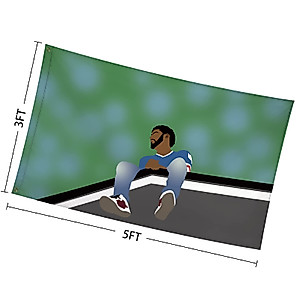 BucksIN Hip Hop Cole Flag Cool Flags 3x5 Feet Banner Funny Flags For Room Guys College Dorm Man Cave Bedroom Wall Decor Hangings Outdoor Indoor