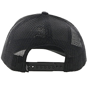 HOOEY O Classic 6-Panel Adjustable Trucker Hat w/Logo (Camo/Black)