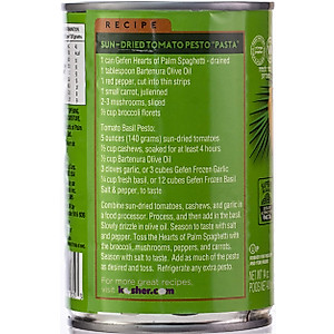 Gefen, Hearts of Palm Spaghetti Noodles, 14oz (4 Pack) Gluten Free & Low Carb Pasta