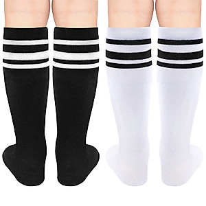 Olreco Kids Soccer Socks Girls Soccer Socks Kids Knee High Socks for Baby Girls Toddler Soccer Socks Boys Baby Knee High Socks