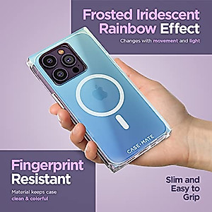 Case-Mate BLOX iPhone 14 Pro Max Case - Rainbow Frosting [10ft Drop Protection] [Compatible with MagSafe] Magnetic Cover with Edges for iPhone 14 Pro Max 6.7", Anti-Scratch, Shockproof