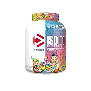Dymatize ISO100 Hydrolyzed Protein Powder, 100% Whey Isolate Protein, 25g of Protein, 5.5g BCAAs, Gluten Free, Fast Absorbing, Easy Digesting, Birthday Cake, 5 Pound
