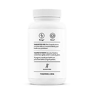 Thorne Phytisone - Adrenal Support Supplement with Vitamin C & Ashwagandha - Dairy-Free Helath Support - 60 Capsules - 30 Servings