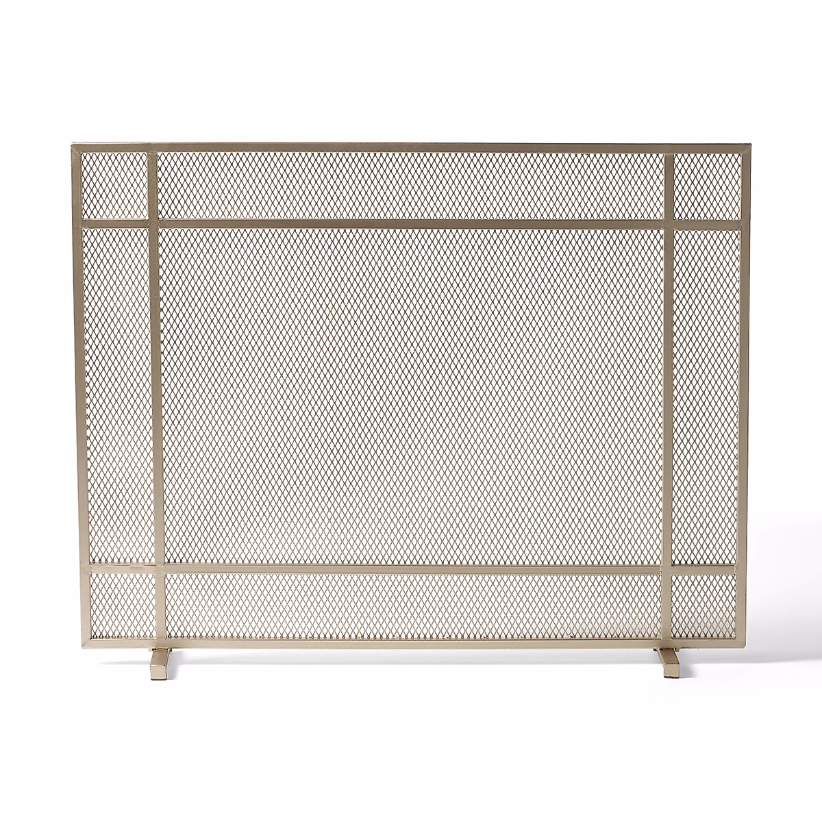 Christopher Knight Home Markus Modern Single Panel Iron Firescreen, Gold Finish