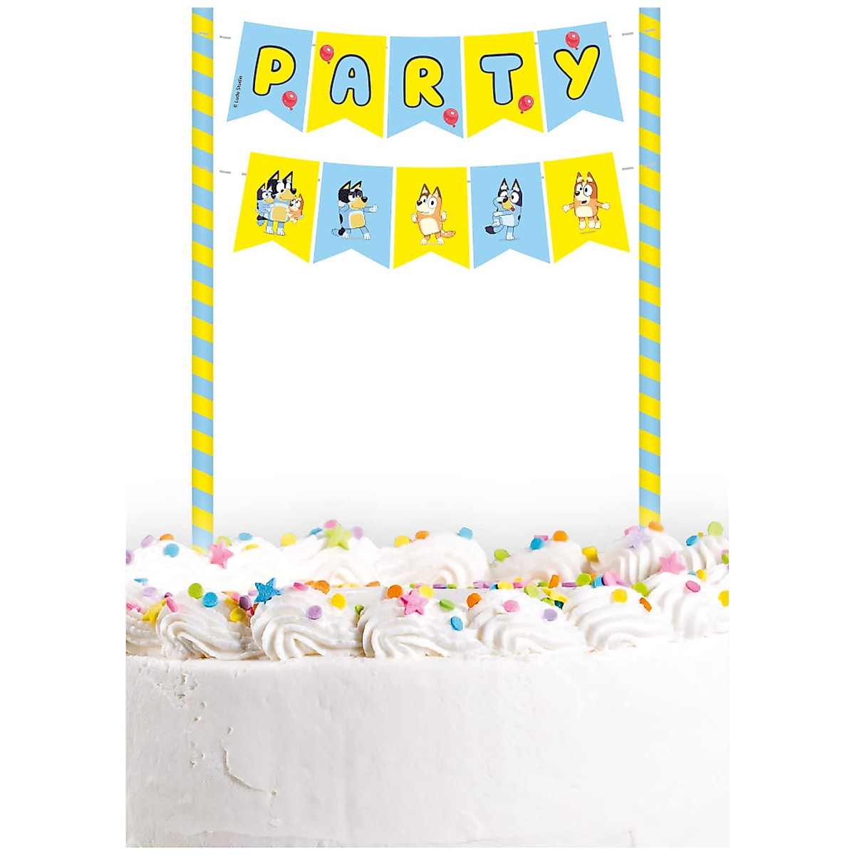 Amscan 9915647 - Bluey Cake Topper Bunting