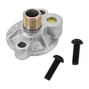 KIPA Oil Filter Adapter Replace for Small Block Chevy V8 Engines SBC BBC Spin On Bypass 305 307 327 350 400 396 402 427 454# 3952301