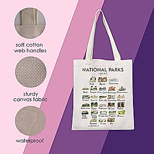 National Parks Tote Bag US National Parks Bag Camping Hiking Lover Gift Hiker Gift Camper Gift (N Parks Tote)