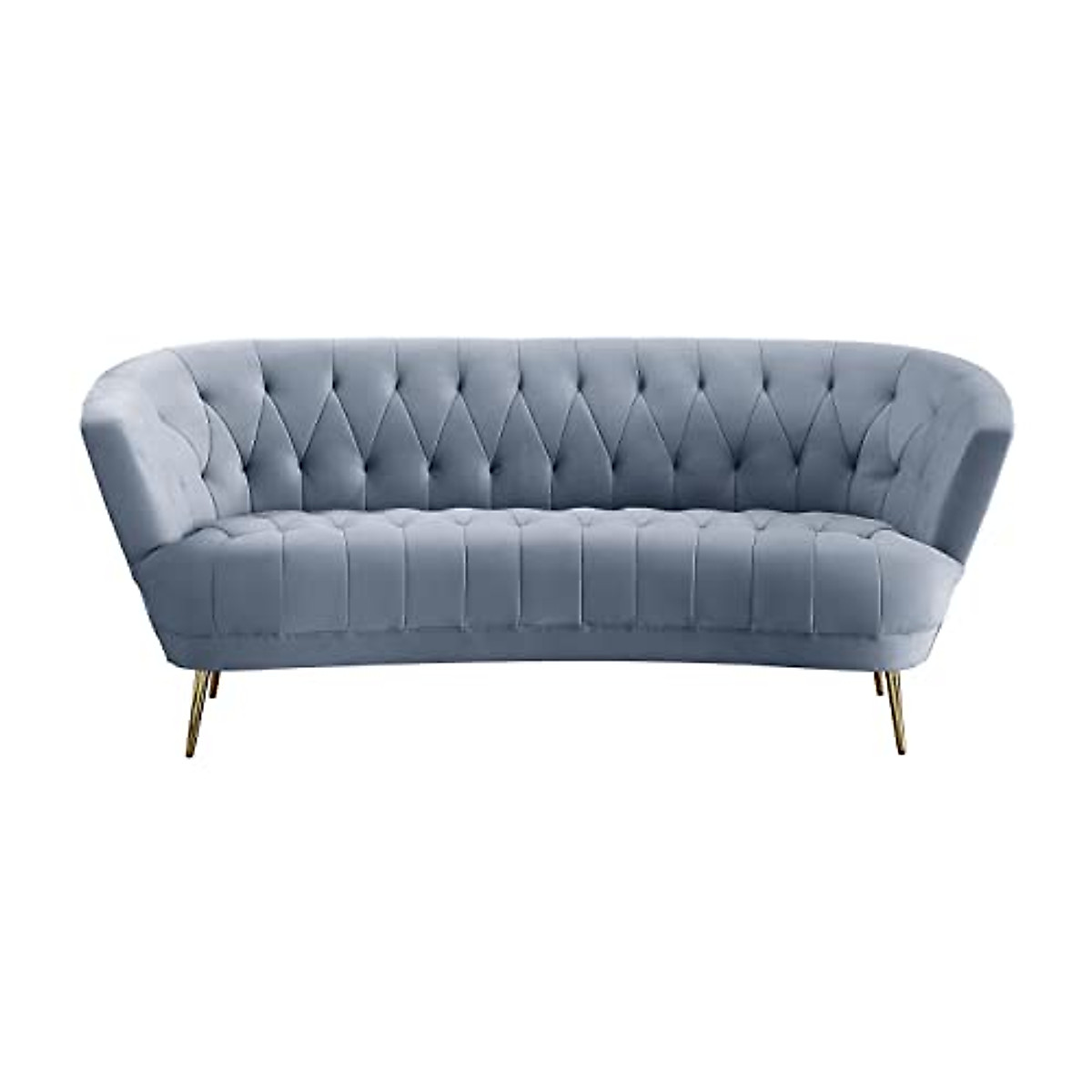 Acme Furniture Upholstered Sofas, Light Gray/Gold