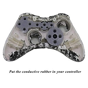 Onyehn 4 Sets Silicone Conductive Rubber Pads Button D-Pad for Xbox 360 Controller Buttons Repair Replacement Part