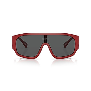 Versace Woman Sunglasses Red Frame, Dark Grey Lenses, 0MM