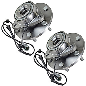 TRQ Front Wheel Hubs & Bearings Pair Set for Nissan Armada Titan Pathfinder QX56