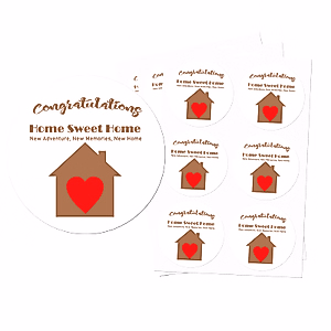 I Love Referrals Sticker 2 Inch Home Sweet Home Stickers,New Homeowner Label for Real Estate Agents,300 Pcs Per Pack